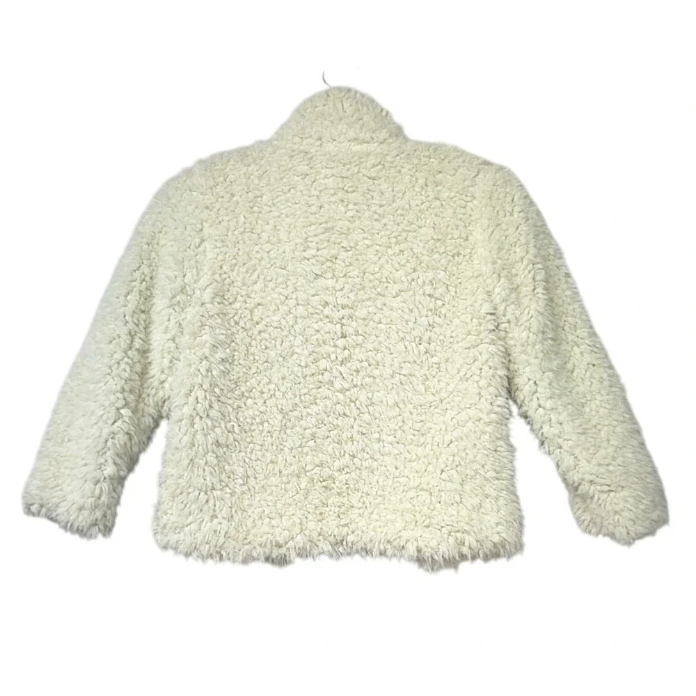 Yaira | Jackets & Coats | Yaira Ivory Faux Fur Shag Jacket Style Fsaf48 ...